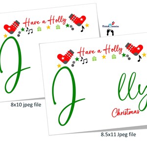 Holly Jolly Christmas Handprint Craft: DIY Card, Keepsake (digital ...