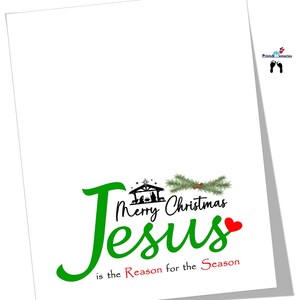 Christmas Handprint Art: Jesus is the Reason Printable (digital ...