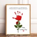 Valentines Handprint Poem, Roses Handprint, Valentine's Day Craft for ...