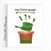 Cactus Handprint Art, I'm Stuck on You Valentines Cactus Handprint ...
