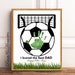 Soccer Dad Gift Handprint Art, Father's Day Craft for Kids, DIY ...