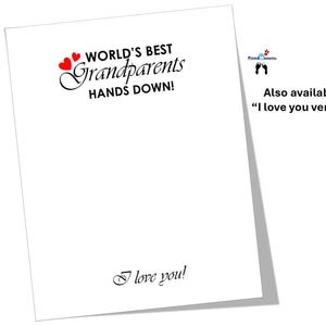 Grandparents Day Craft for Kids, Handprint Art Keepsake, Gift From ...