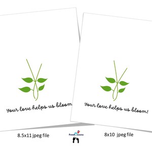 Your Love Helps Me/us Bloom, 2 Stems Flower Handprint, Child/sibling ...