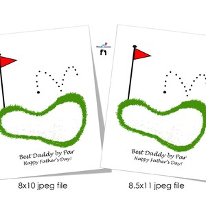 Best Daddy by Par, Golf Footprint, Father's Day Gift for Dad 2023 ...