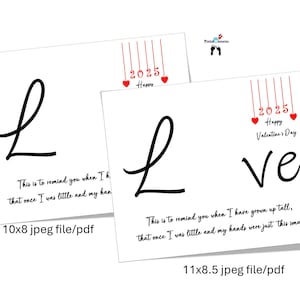 Love Handprint Art Poem, Happy Valentine's Day 2025, Baby Toddler Kid ...