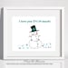 Snowman Handprint Art: Christmas Keepsake Gift (digital Download) - Etsy