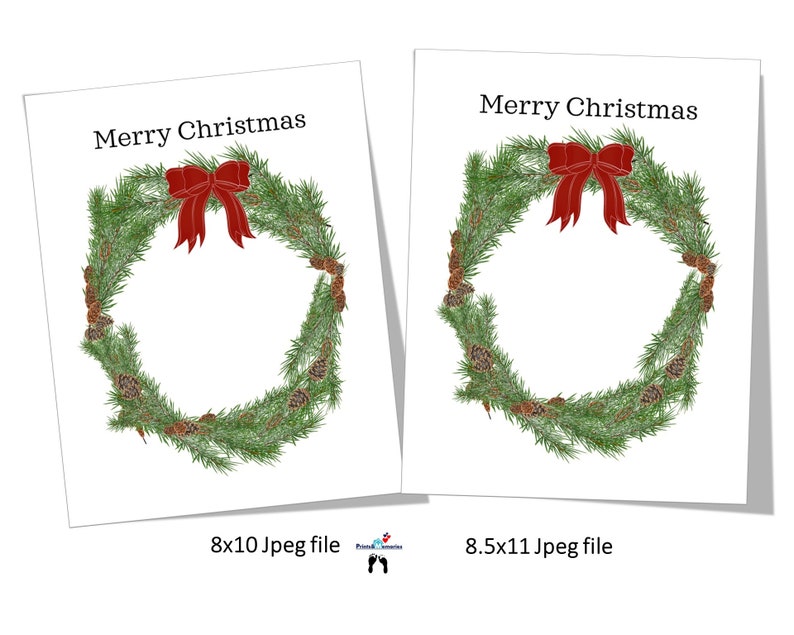 Christmas Wreath Handprint Art, Christmas Craft, Baby Toddler Kid Craft ...