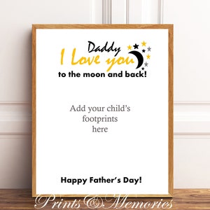 I Love You to the Moon and Back, Father's Day Gift for Dad, Moon and ...