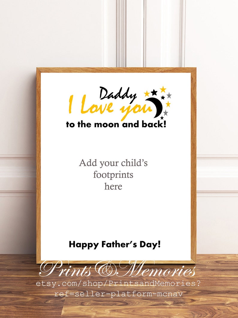 I Love You to the Moon and Back Father's Day Gift for - Etsy