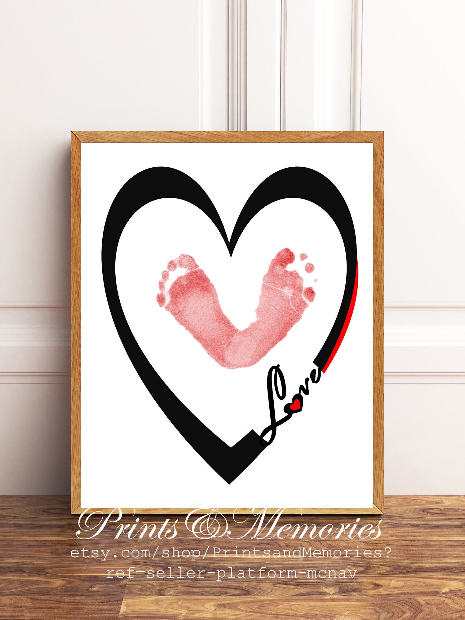 Valentine's Day Craft for Kids. Love Handprint and Footprints Craft ...