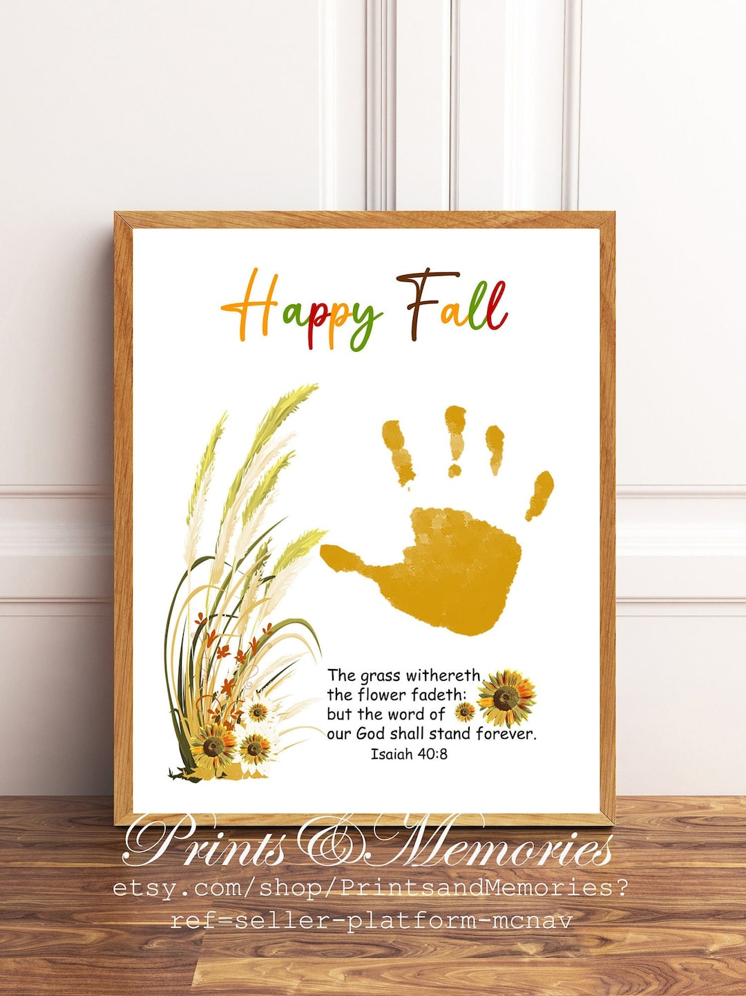 Fall Craft for Kids, Isaiah 40:8, Christian Wall Art, Sunday School ...