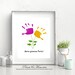 Mother's Day Handprint Art, Flower Handprint Art, Baby Keepsake ...