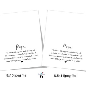 Papa Handprint Art Poem, Father's Day Gift for Papa, DIY Handprint Art ...