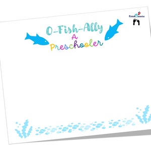 O-fish-ally a Preschooler Handprint Art Keepsake, Preschooler Handprint ...