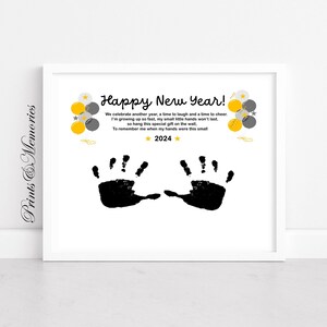 Happy New Year Handprint Poem, New Year's Craft, Baby Toddler Kid, DIY ...