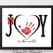 Joy to the World, Christmas Handprint Art, Joy Art, Baby/toddler ...