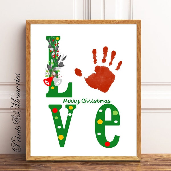 Christmas Handprint - Etsy