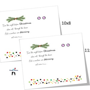 Christmas Mouse Footprint Art: 'twas the Night Before Christmas ...