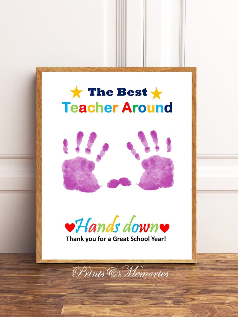 The Best Teacher Around Hands Down End of School Year Gift - Etsy