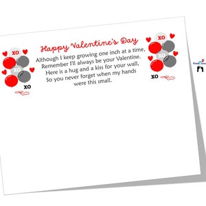 Valentines Day Handprint Poem, XOXO, Handprint Craft, Valentines ...