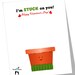 Cactus Handprint Art, I'm Stuck on You Valentines Cactus Handprint ...