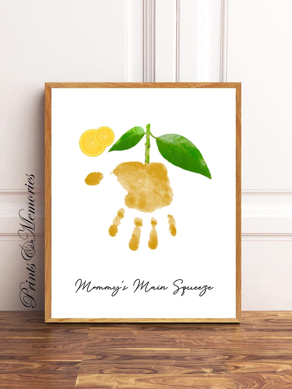 Lemon Handprint Art: Mommy's Main Squeeze Keepsake (digital Download ...
