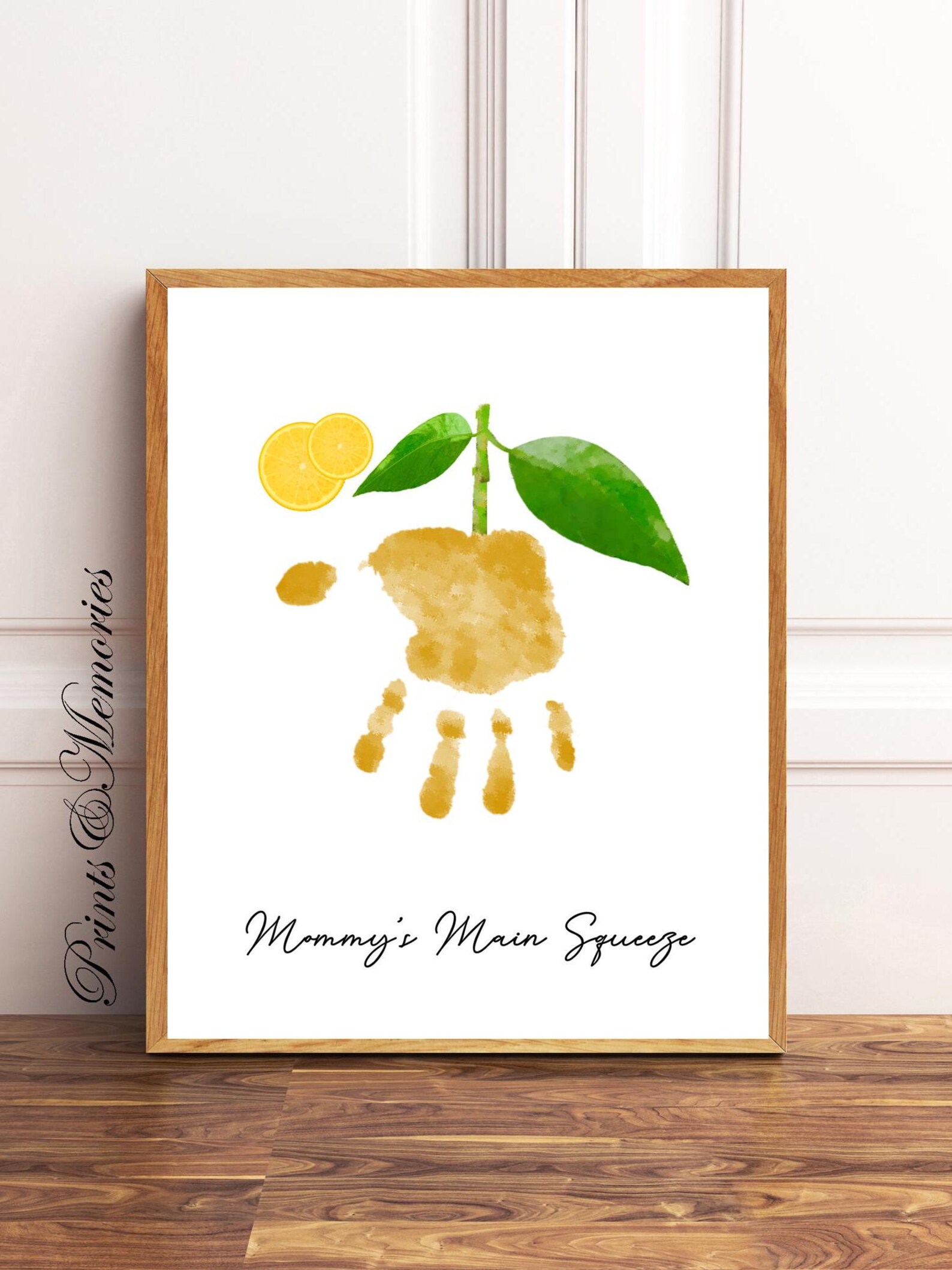 Lemon Handprint Art: Mommy's Main Squeeze Keepsake (digital Download ...