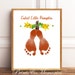 Little Pumpkin Footprint Art, Fall, Thanksgiving, Halloween Craft, Baby ...