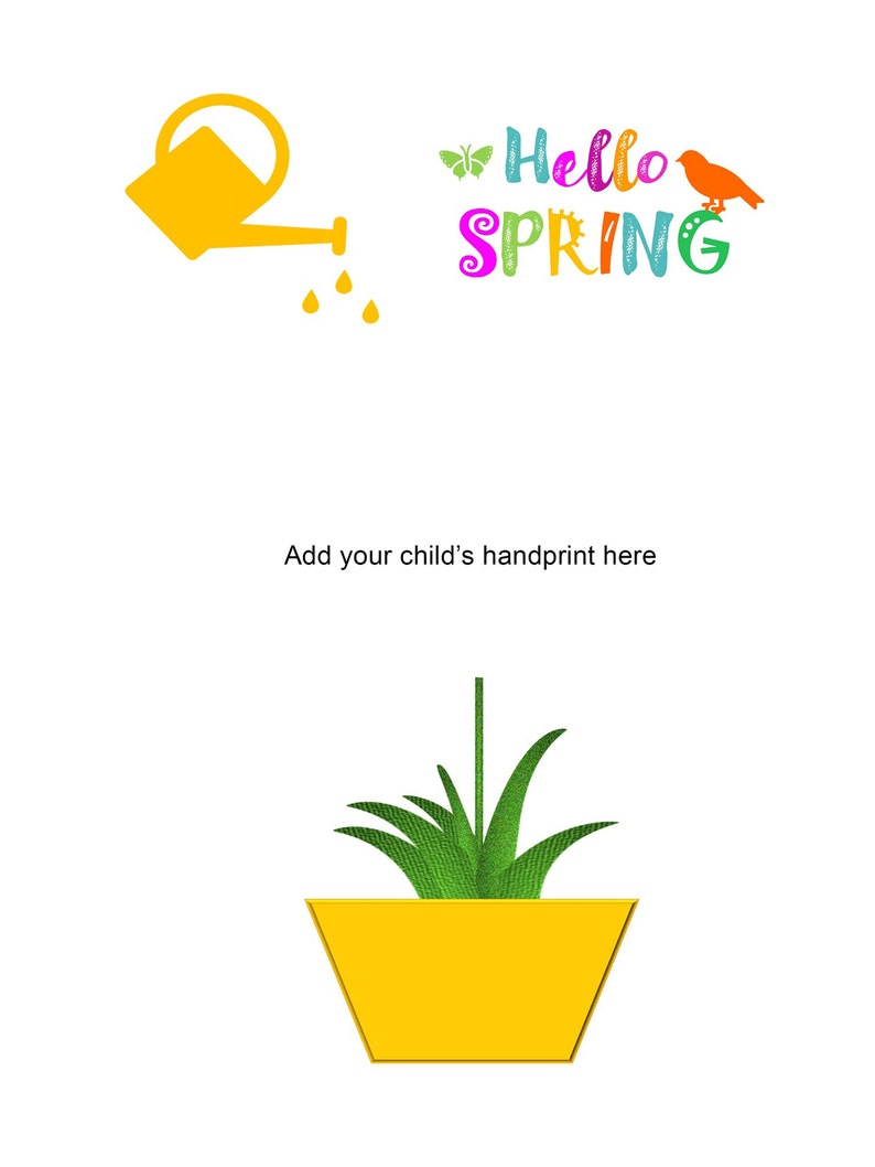 Spring Handprint Craft for Kids Flower Handprint Art - Etsy