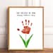 Your Love Helps Me Grow, Mother's Day Handprint Art, Flower Handprint ...