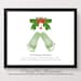 Everlasting Mistletoe Poem, Footprint Art, Mistletoe Footprint, Baby ...