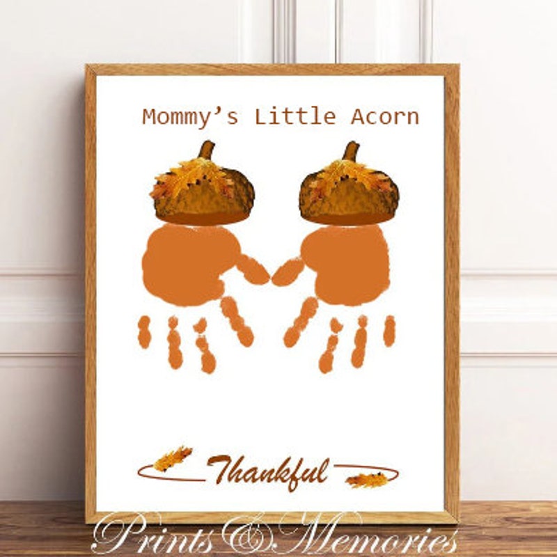 Acorn Handprint - Etsy