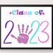 Class of 2023, End of School Sign, Handprint Art Keepsake, Last Day of ...