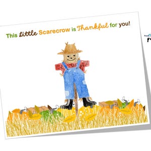 Scarecrow Handprint Art: Thanksgiving Fall Craft (digital Download) - Etsy