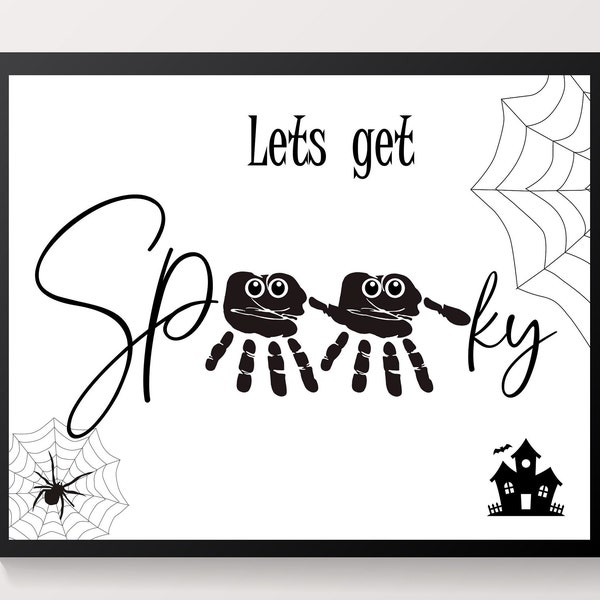 Halloween Handprint Craft - Etsy