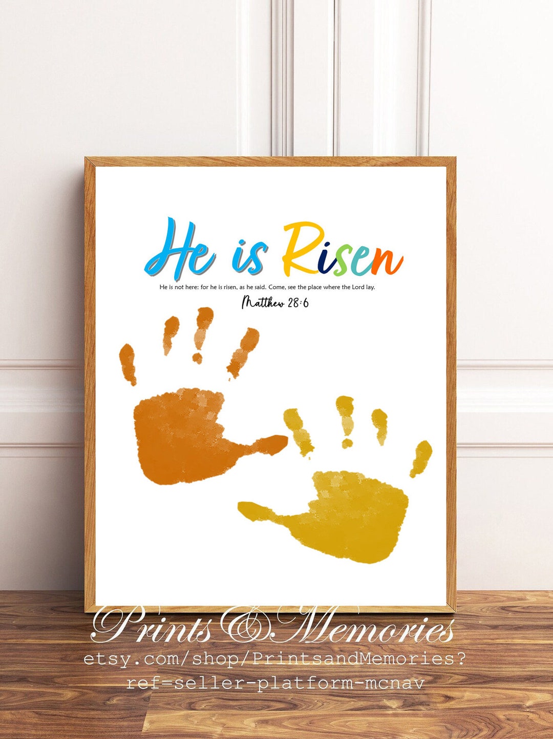 He is Risen, Easter Keepsake, Handprint Art, Happy Easter, Easter Craft ...