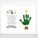 Christmas Tree Handprint Art: DIY Poem Card, Baby Toddler Kid Craft ...