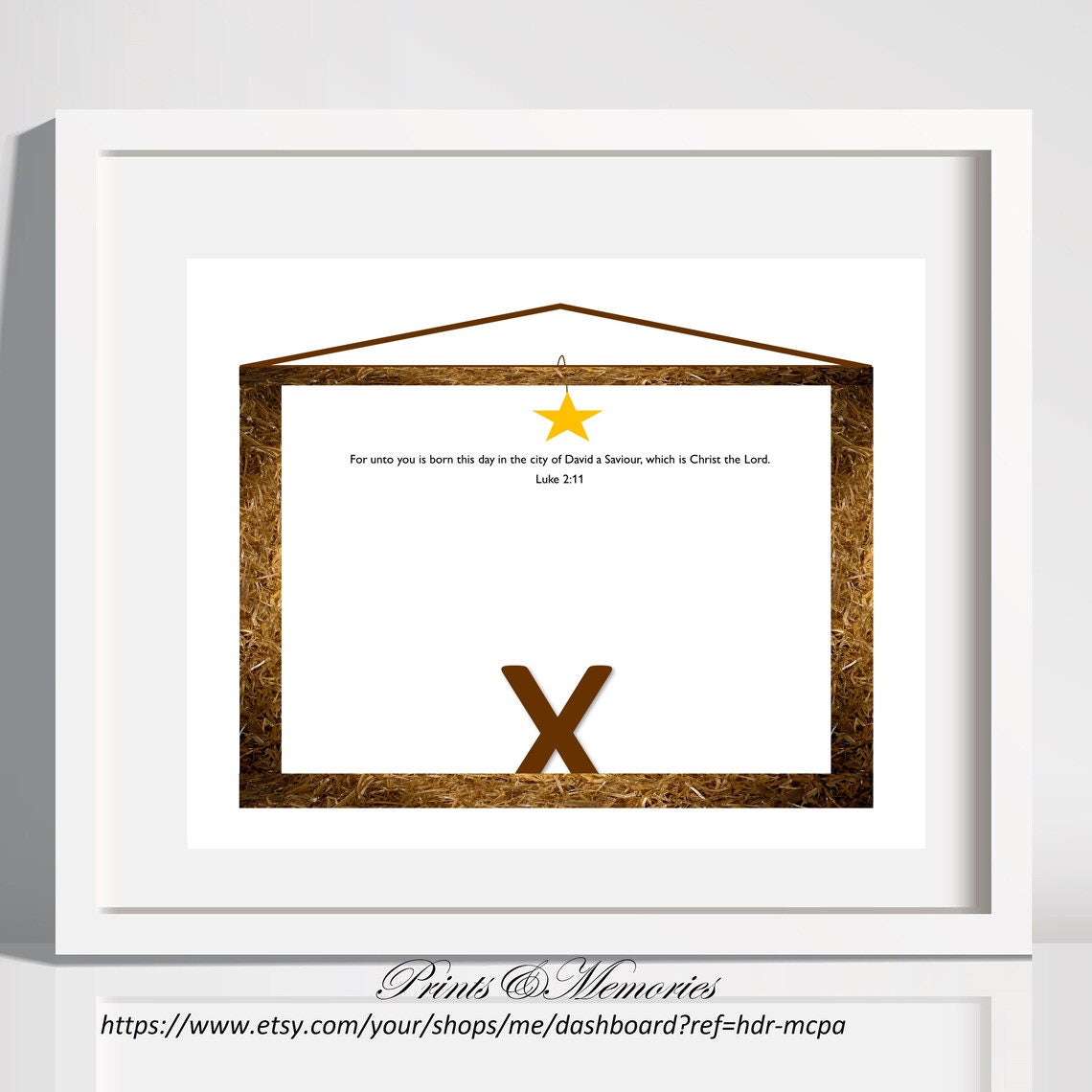 Luke 2:11 Nativity Footprint Art Christmas Footprint - Etsy