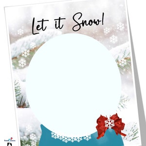Snow Globe Handprint Art, Let It Snow Handprint Keepsake, Snow Day ...