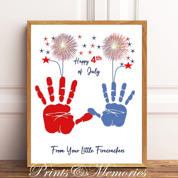 Fourth of July Handprint Template - Etsy
