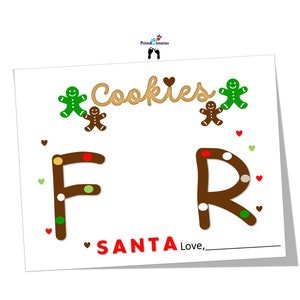Cookies for Santa, Handprint Art, Christmas Activity Craft, DIY ...