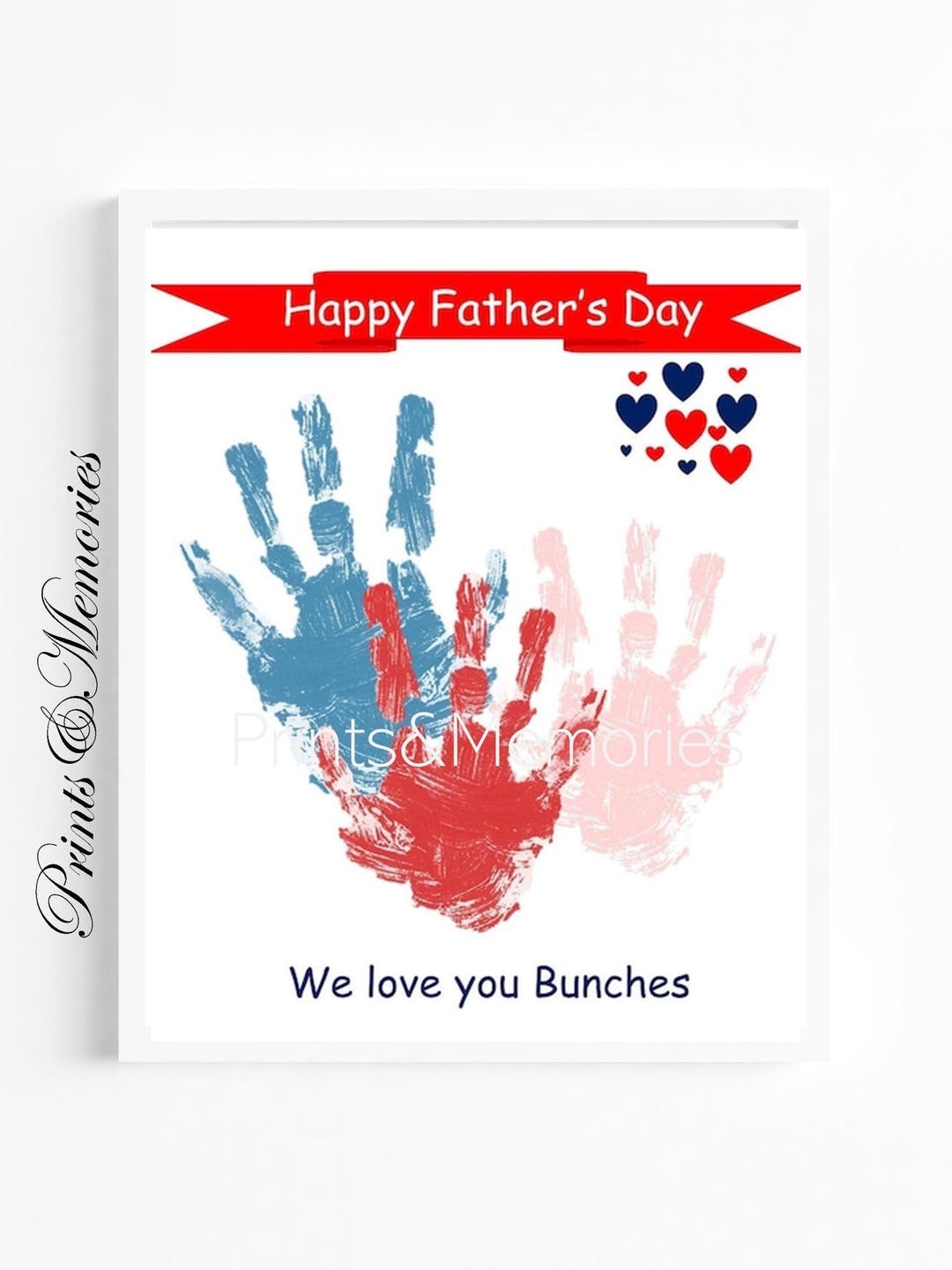 Father's Day Handprint Art, Gift From Kids/children Handprint Craft, We ...