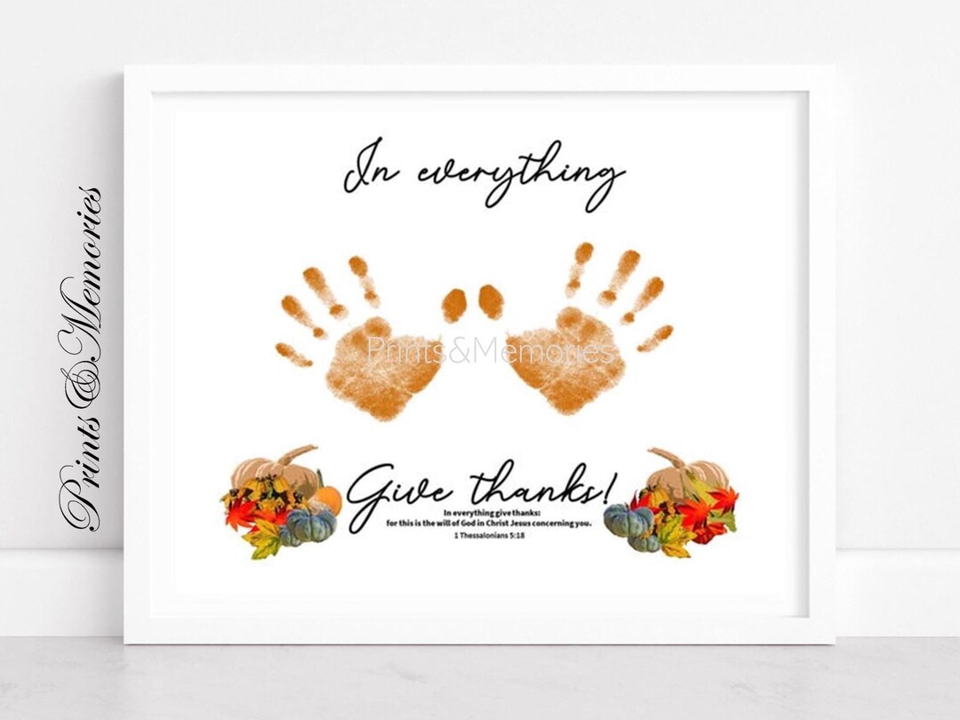 Thanksgiving Handprint Craft, in Everything Give Thanks Handprint Art ...