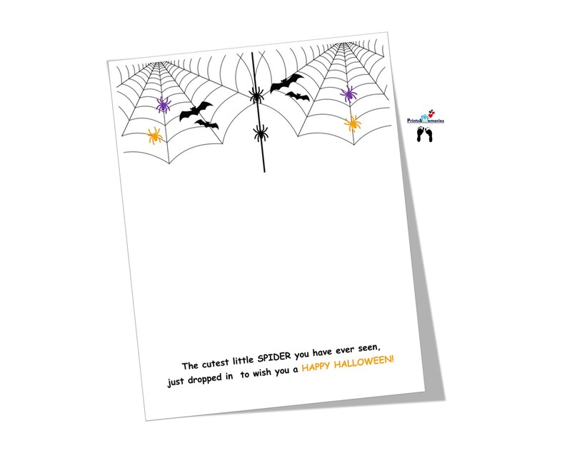 Halloween Spider Handprint Craft for Kids, DIY Art Keepsake, Toddler ...