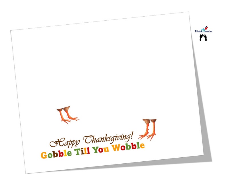 Thanksgiving Handprint Art Printable Gobble Till You Wobble Turkey ...