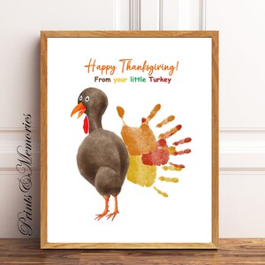 Turkey Thanksgiving Handprint Craft, Happy Thanksgiving From Your ...