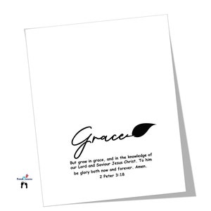 Handprint Art Keepsake, 2 Peter 3:18, Grace, Handprint Footprint Art ...