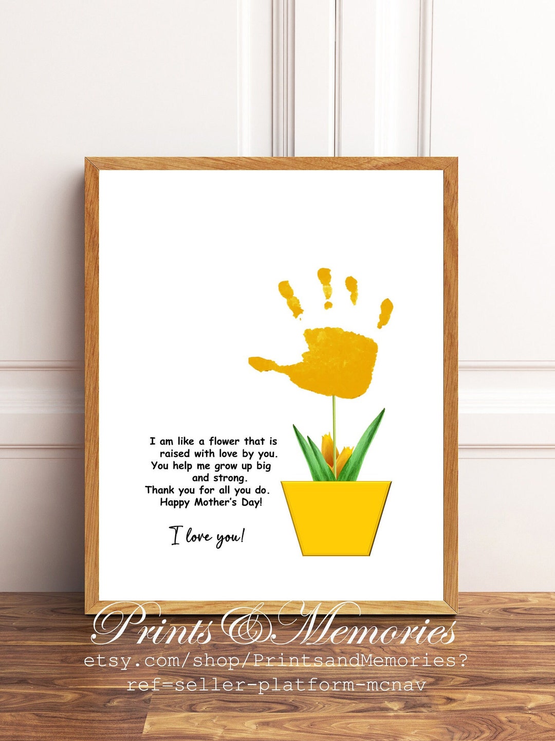 Growing Like a Flower Quote, Mother's Day Craft for Kids/birthday Gift ...