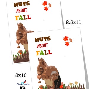 Fall Handprint Art Keepsake, Nuts About Fall, Squirrel Handprint Art ...