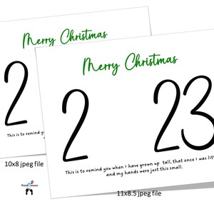 Merry Christmas 2023, Christmas Handprint Art, Christmas Craft for Kids ...